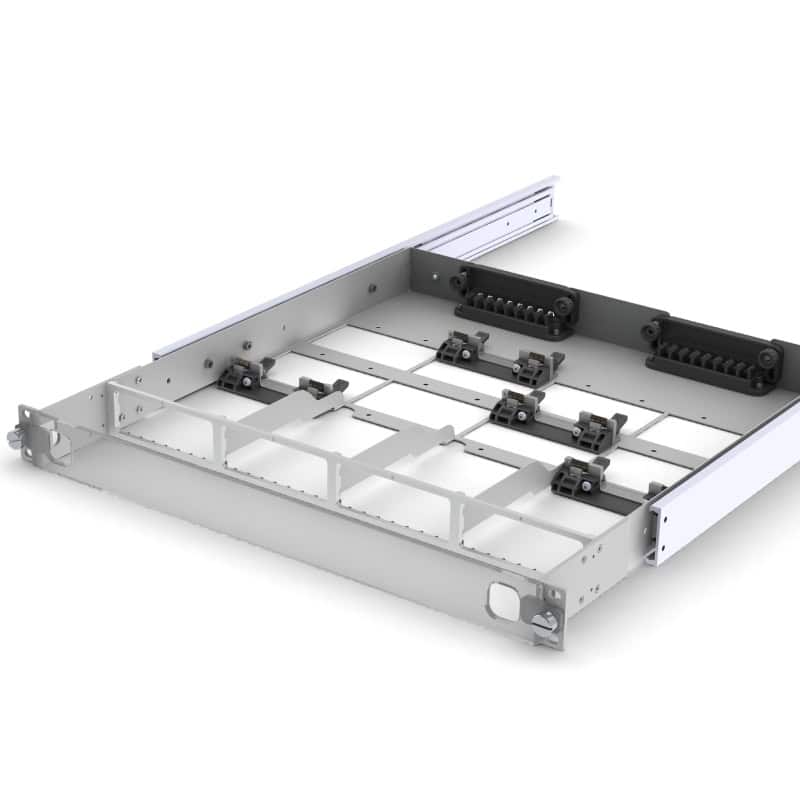 RACK1U04 | 1U Rack Mount 4 Quad-XM Modules Holder Flexmedia XM